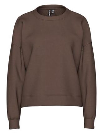 Pieces Pieces Pcchilli Ls Sweat Noos BC, Hot Fudge, M