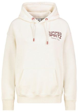 Sublevel Hoodie mit Margarita OClock Aufdruck, f&uuml;r Damen Baumwolle Normal Fit Kapuze bedruckt w&auml;rmend Tunnelzug