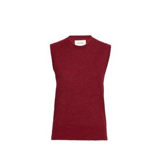 Saison 1865 Pull sans manches en alpaga mélangé