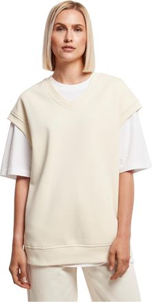 Urban Classics Damen Ladies Oversized Sweat Slipover Sweatshirt, whitesand, 5XL