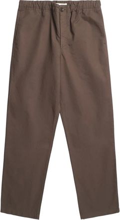 Norse Projects Homme, Pantalons, Brun, Taille: XL Ezra Regular Mineral Dyed Fine Twill Pantalons
