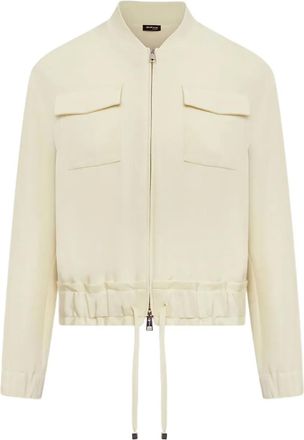 Kiton Jacke mit Kordelzug-Tasche - Gelb
