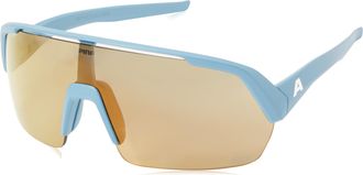 Alpina Unisex Turbo HR Q-LITE Sonnenbrille, Smoke-Blue matt, One Size
