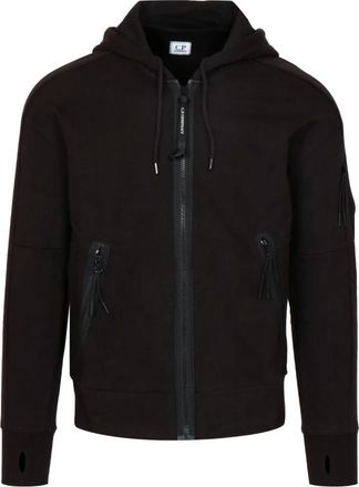 C.P. Company C.p. Company, Homme, Sweatshirts et sweats &agrave; capuche, Noir, Taille: M Goggle Zip-Through Sweat &agrave; capuche