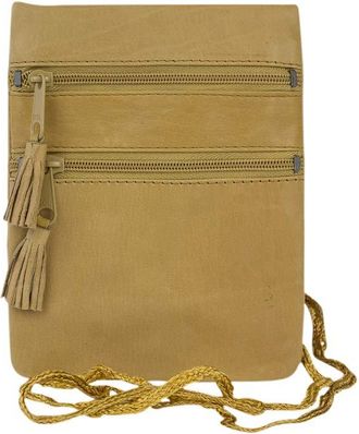 LEAS Leas Brustbeutel Echt-Leder, beige Travel-Line