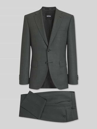HUGO BOSS Slim Fit Anzug aus Wolle mit feinem Webmuster