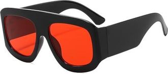 Generic Lunettes De Soleil Carr&eacute;es &Agrave; Grande Monture For Hommes Et Femmes, Tendance, For Lext&eacute;rieur, Les F&ecirc;tes La Conduite(Red)