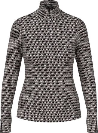Marc Cain Stilvolles Longsleeve mit SPRINKLES-Print - - Tops - Damen - Grau - M