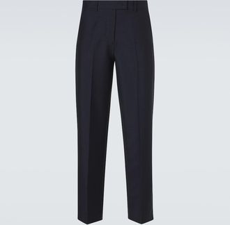 Miu Miu Pantalon droit en mohair et en laine