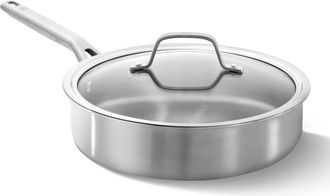 Calphalon Schmorpfanne aus Edelstahl mit Deckel, 3 l