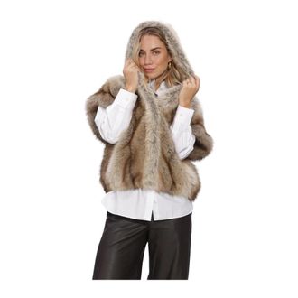 Arma Olena Wendbare Kunstpelz-Weste - - Jackets - Damen - Braun - XL