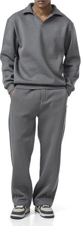 Red Bridge Redbridge Spruce Survêtement polo pour homme en coton à manches longues confortable pour les loisirs et le sport, gris, M