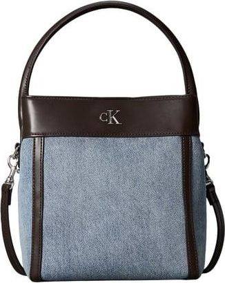 Calvin Klein Sas seau &agrave; logo en denim de coton