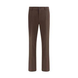 Burberry Homme, Pantalons, Brun, Taille: M Pantalon Chino en Coton avec D&eacute;tails Iconiques