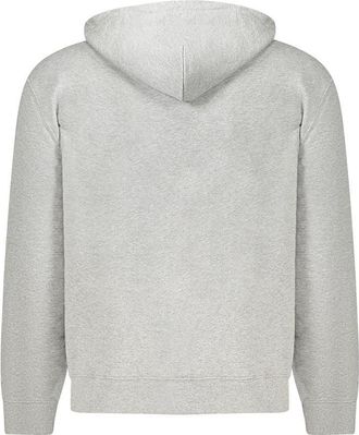 Calvin Klein Cotton Logo-Embroidered Hoodie - Gray