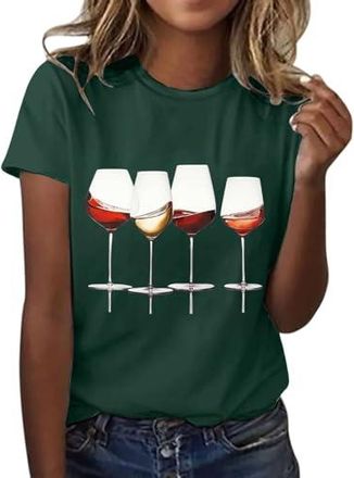 Generic Tee Shirt Femme Coton &Eacute;t&eacute; Manche Courtes Basique Hauts T Shirt D&eacute;t&eacute; Occasionnelles L&acirc;ches Top De Mode Manches Courtes Chemise Chic Et &Eacute;l&eacute;gant Grande T