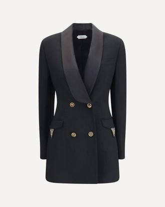 Versace Wool double breasted Blazer Female 40