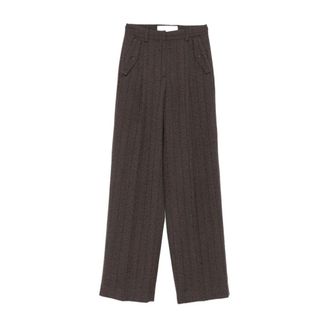 Golden Goose Braune Nadelstreifen Wollhose - - Trousers - Damen - Braun - XS