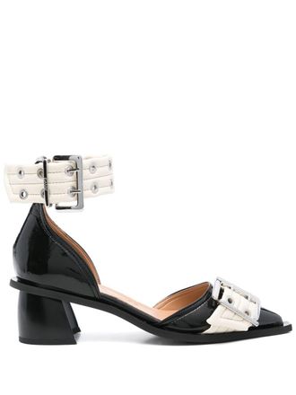 Ganni escarpins Feminine Buckle 55 mm - Noir