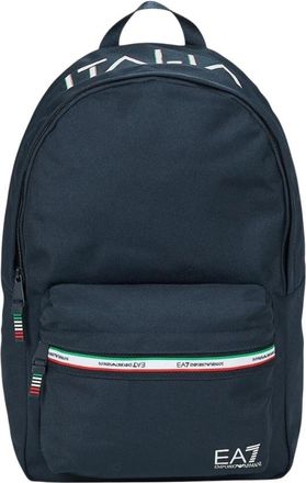 Emporio Armani Emporio Armani Ea7, unisex, Sacs, Bleu, Taille: ONE Size Logo Backpack