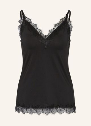 Rosemunde Top Billie Mit Spitze schwarz