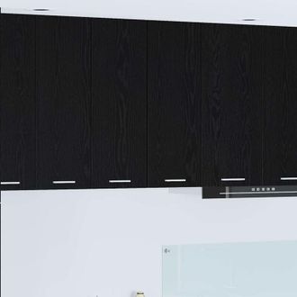 vidaXL vidaXL Armoire suspendue Ch&ecirc;ne noir et Blanc 30 x 31 x 80 cm
