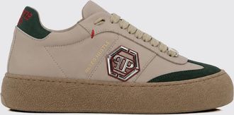 Philipp Plein Baskets basses Retro Hustle en cuir monogramme avec semelle plateforme