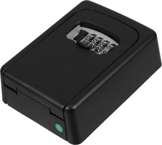 Valiclud Metall Schl&uuml;sselbox mit Zahlenschloss Wandmontage Robuste Sicherheitsschl&uuml;sseltresor f&uuml;r Au&szlig;en und Innen Wetterfest Schwarzes Design f&uuml;r Zuhause B&uuml;ro 