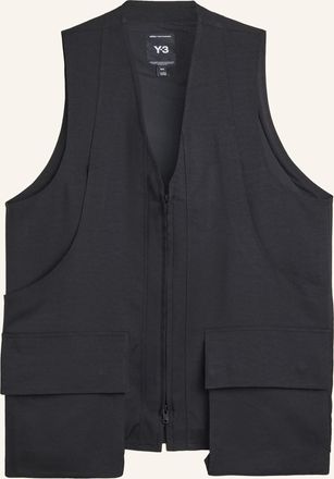 Yohji Yamamoto Y-3 Sport Uniform Weste Mit Taschen schwarz