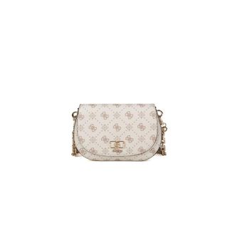 Guess Emelie Logo Umh&auml;ngetasche - - Bags - Damen - Beige - ONE SIZE