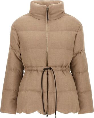 Herno Gesteppte Jacke mit Kordelzug - Nude