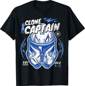 Star Wars The Clone Wars Clone Captain Rex Big Face T-Shirt