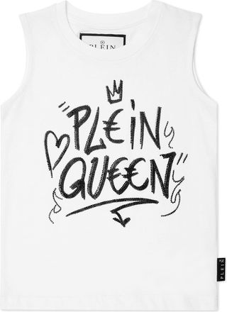 Philipp Plein Sleeveless T-Shirt Sexy Pure Crystal