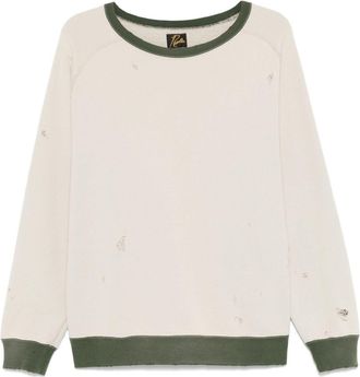 Needles Distressed-Sweatshirts - Nude
