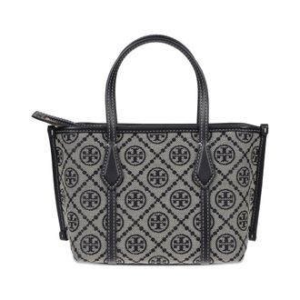 Tory Burch Perry T Monogram Mini Tote - - Bags - Damen - Blau - ONE SIZE