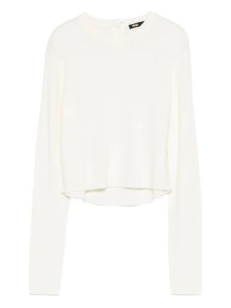 Maje Pullover mit Schleife - Nude