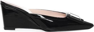 Roger Vivier Femme, Chaussures, Noir, Taille: 38 EU Mules compens&eacute;es