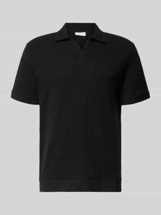 Lindbergh Comfort Fit Poloshirt mit V-Ausschnitt