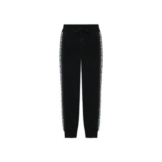 Versace Jeans Couture Trendige Tape Jogginghose Schwarz - - Trousers - Herren - Schwarzk - XS