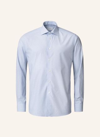 Eton Kariert Fine Twill-Hemd Slim Fit blau