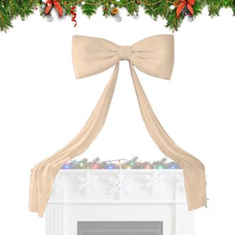 Generico Weihnachtsbaumschleife, 180 cm, aus Samt, f&uuml;r Zuhause, Wohnzimmer, Eingang, Wand, Display und Fotohintergrund