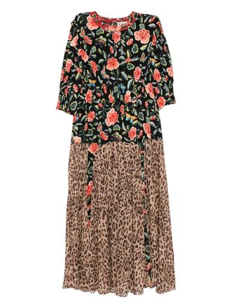 Rixo robe Meg &agrave; coupe mi-longue - Noir