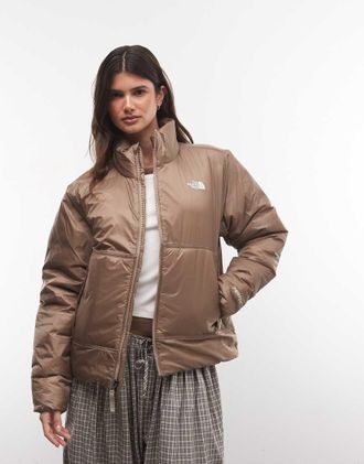 The North Face Pertex Explore Jacke mit durchgehendem Rei&szlig;verschluss in Braun