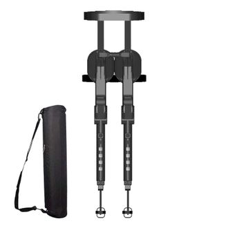 Generico Tragbares Stuhlband: Halterung aus Nylon aus Stahl, klappbarer Beinsitz | unsichtbarer verstellbarer Hocker von 47 - 65 cm mit 3-Gang-Konfiguration, e