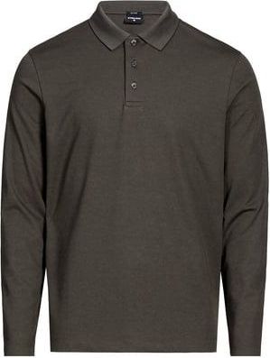 Strellson Polo manches longues en coton m&eacute;lang&eacute;