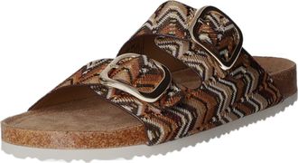 s.Oliver Damen Pantoletten mit Schnallen Bequem, Braun (Brown), 39 EU