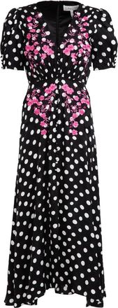 Saloni Lea Long Seidenkleid - - Dresses - Damen - Mehrfarbig - S