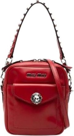 Miu Miu Sacoche Pre-owned - Femme - Pre-owned - Rouge - Taille: ONE Size