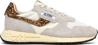 Autry Baskets Reelwind Low Su&egrave;de Et Nylon L&eacute;opard Autry