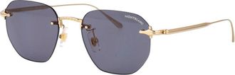 Montblanc Mb0405S Sonnenbrille - - Accessories - Herren - Gelb - 51 MM
